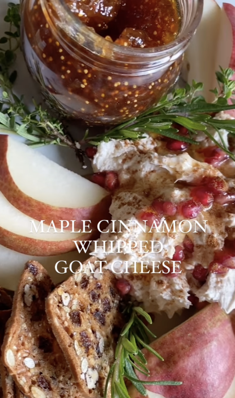 MAPLE CINNAMON WHIPPED GOAT CHEESE | cheesegal.com