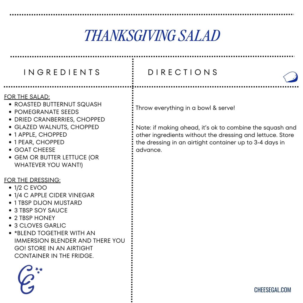 THANKSGIVING SALAD - cheesegal.com